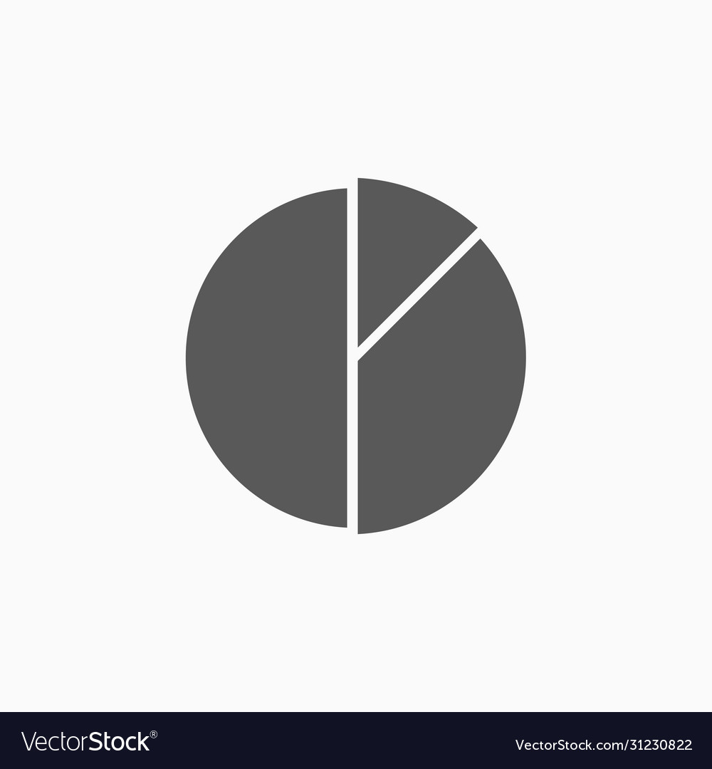 Pie chart icon Royalty Free Vector Image - VectorStock
