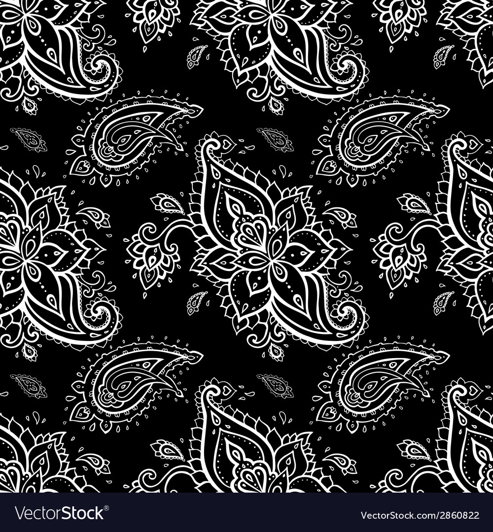 Seamless paisley pattern Royalty Free Vector Image