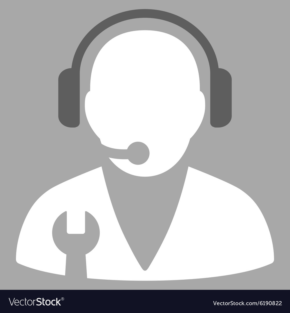 Support manager icon Royalty Free Vector Image