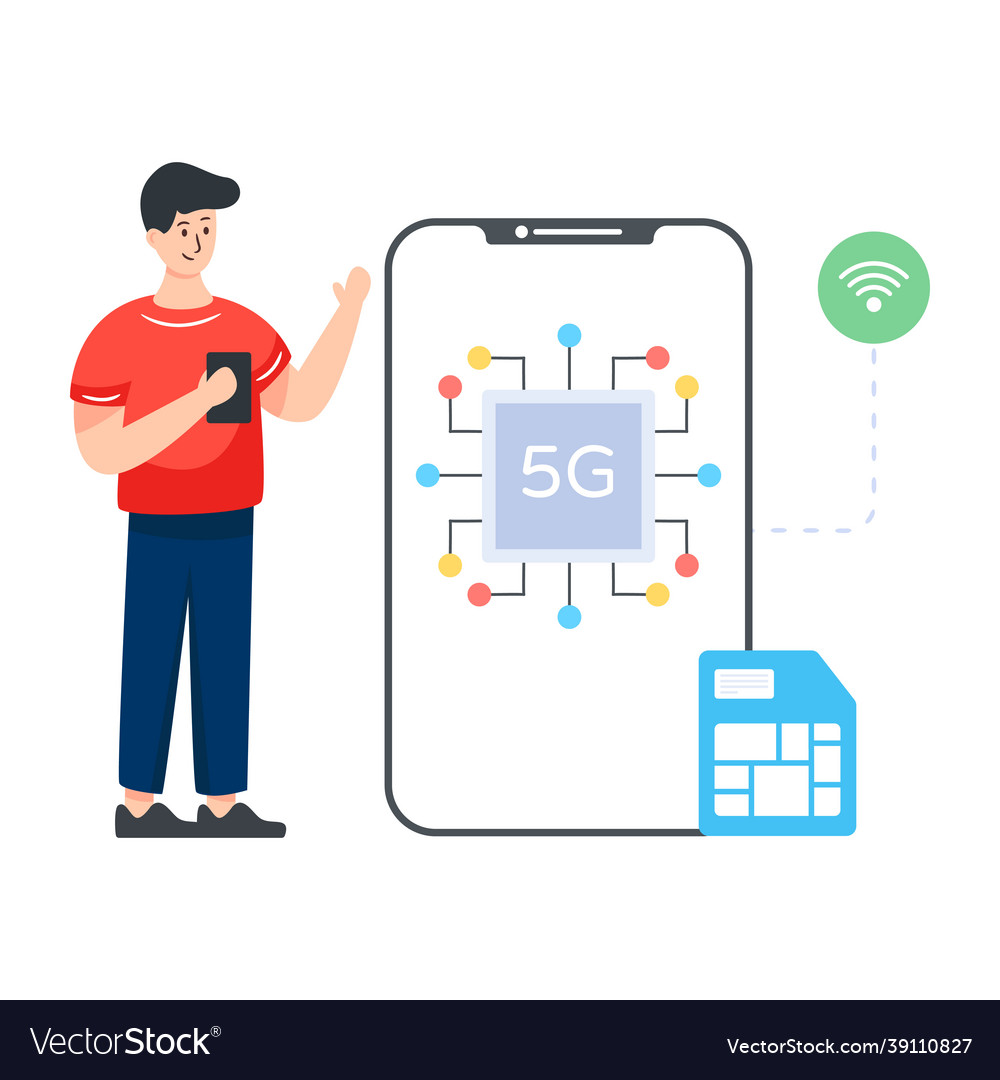 5g network Royalty Free Vector Image - VectorStock