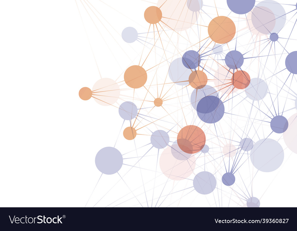 Abstract Molecular Connection And Technology Vector Image
