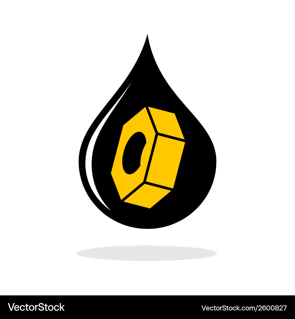 Abstract oil industry sign Royalty Free Vector Image