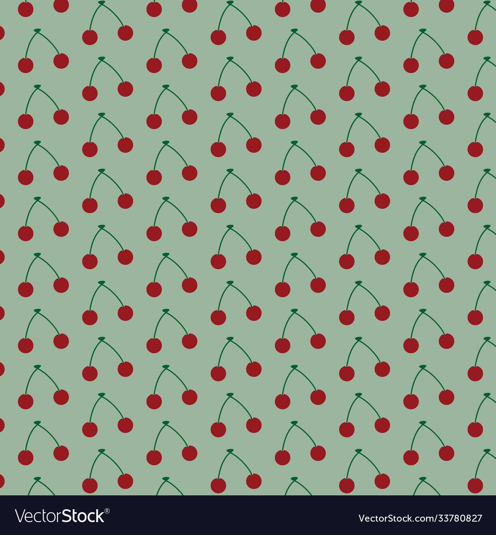 Cherry pattern fruit Royalty Free Vector Image