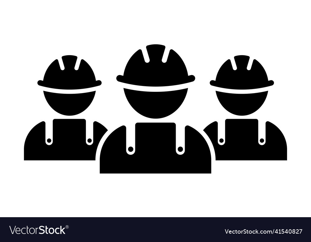 Construction worker icon Royalty Free Vector Image