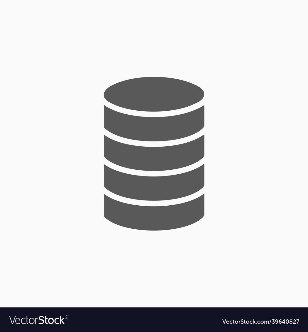 Database icon Royalty Free Vector Image - VectorStock