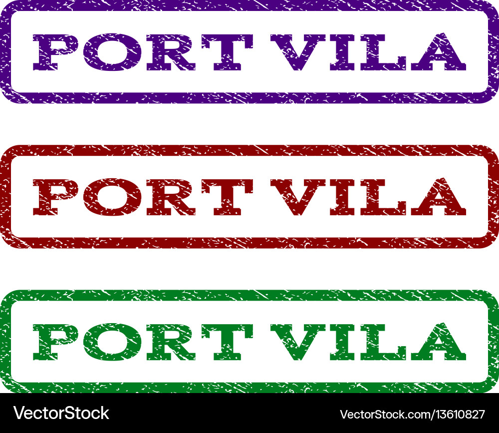 Port vila watermark stamp Royalty Free Vector Image