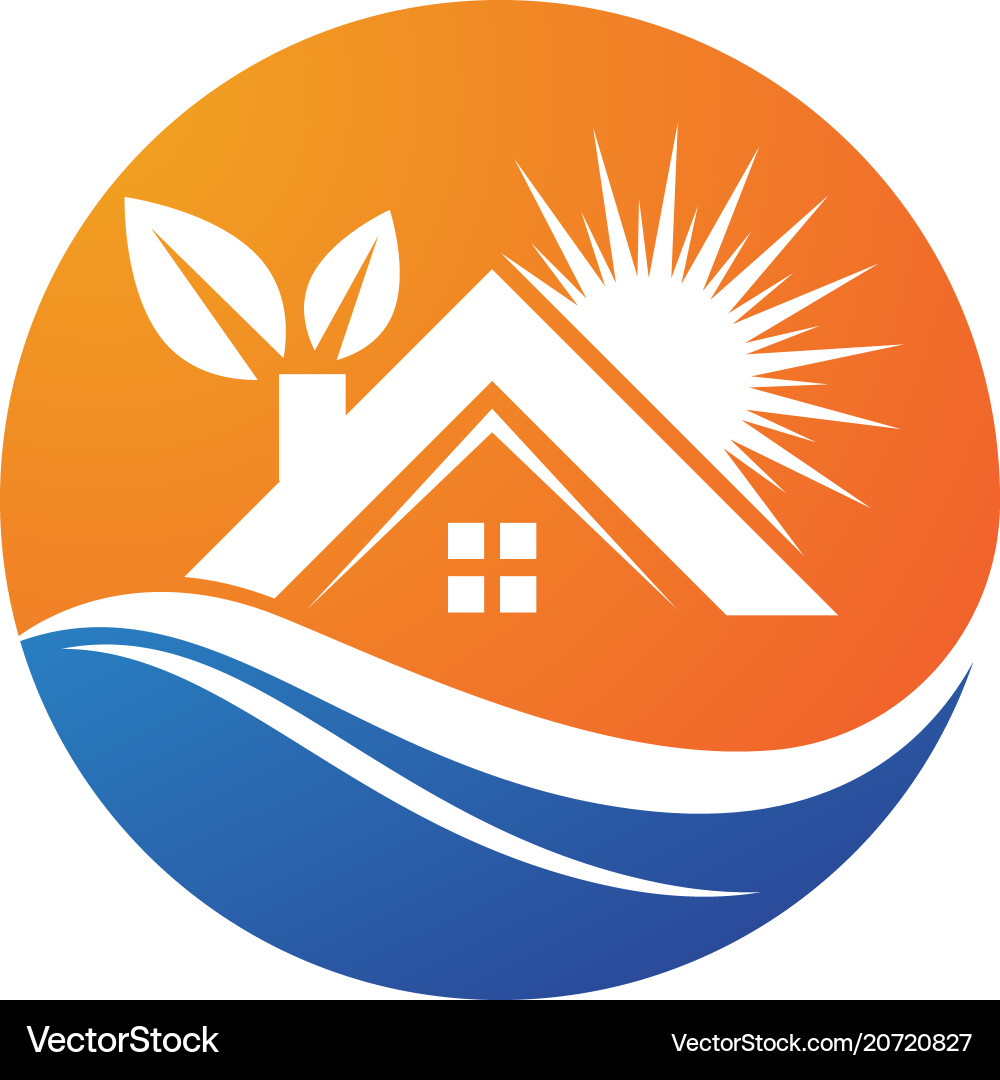 Property house and home logos template Royalty Free Vector