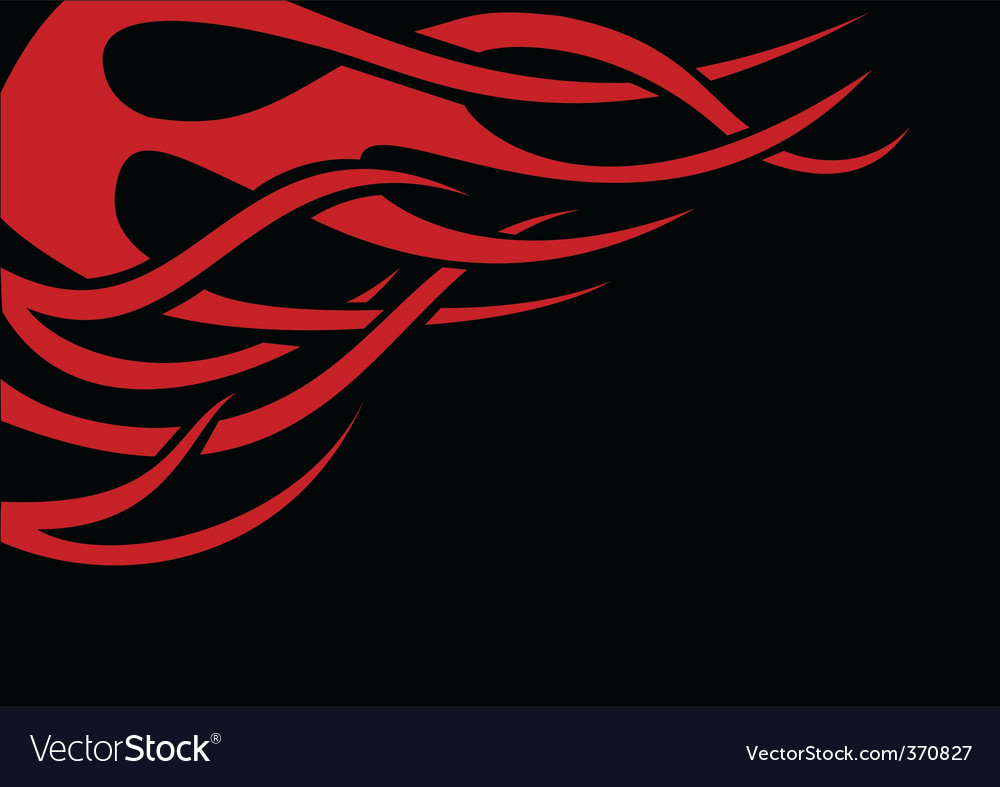 Red flame Royalty Free Vector Image - VectorStock