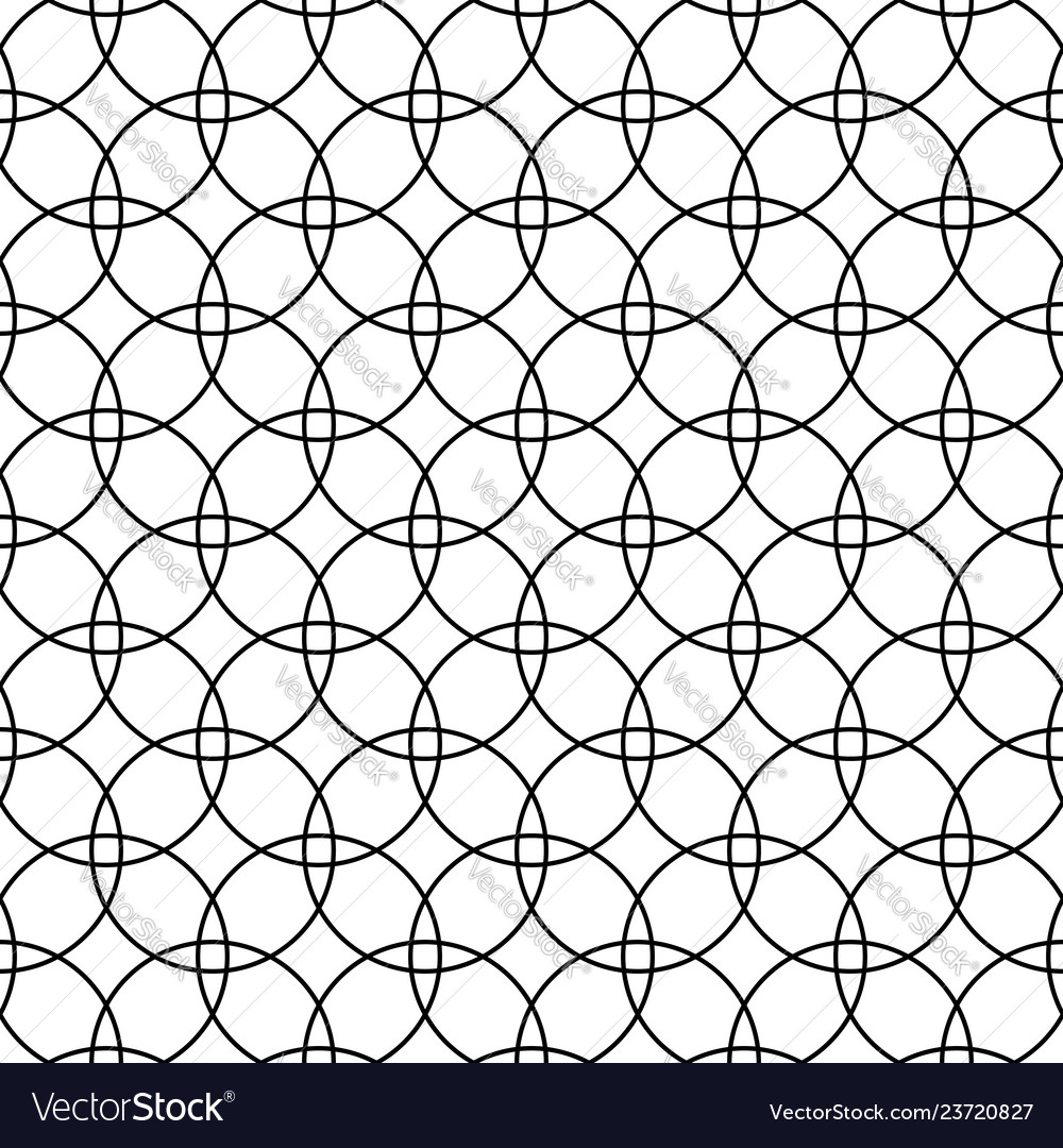 Seamless circles pattern Royalty Free Vector Image