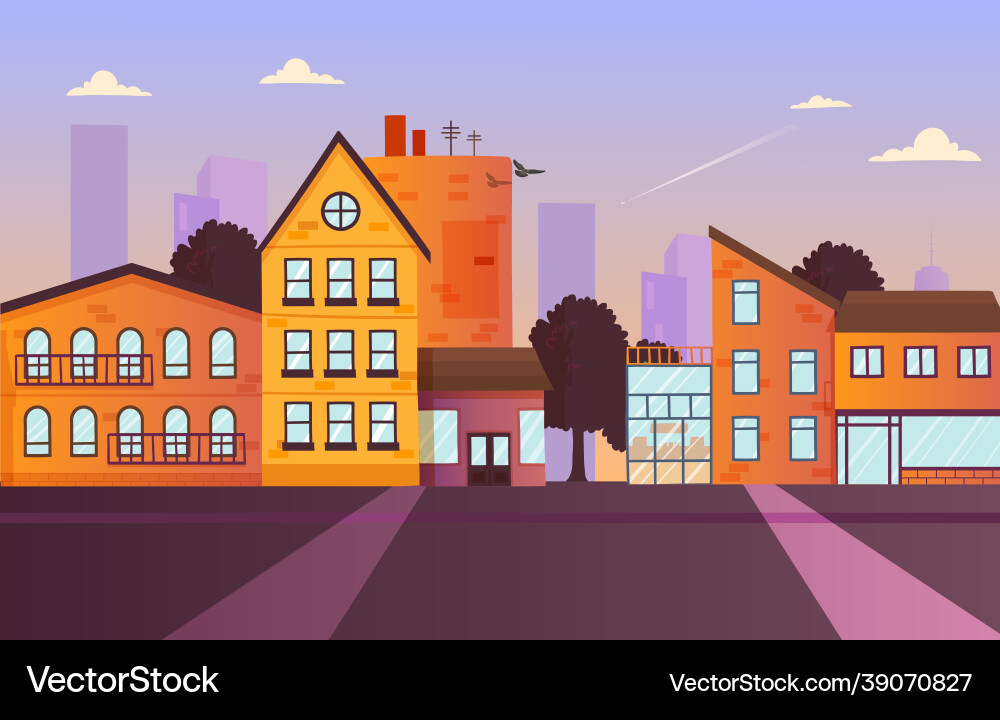 Urban landscape concept Royalty Free Vector Image