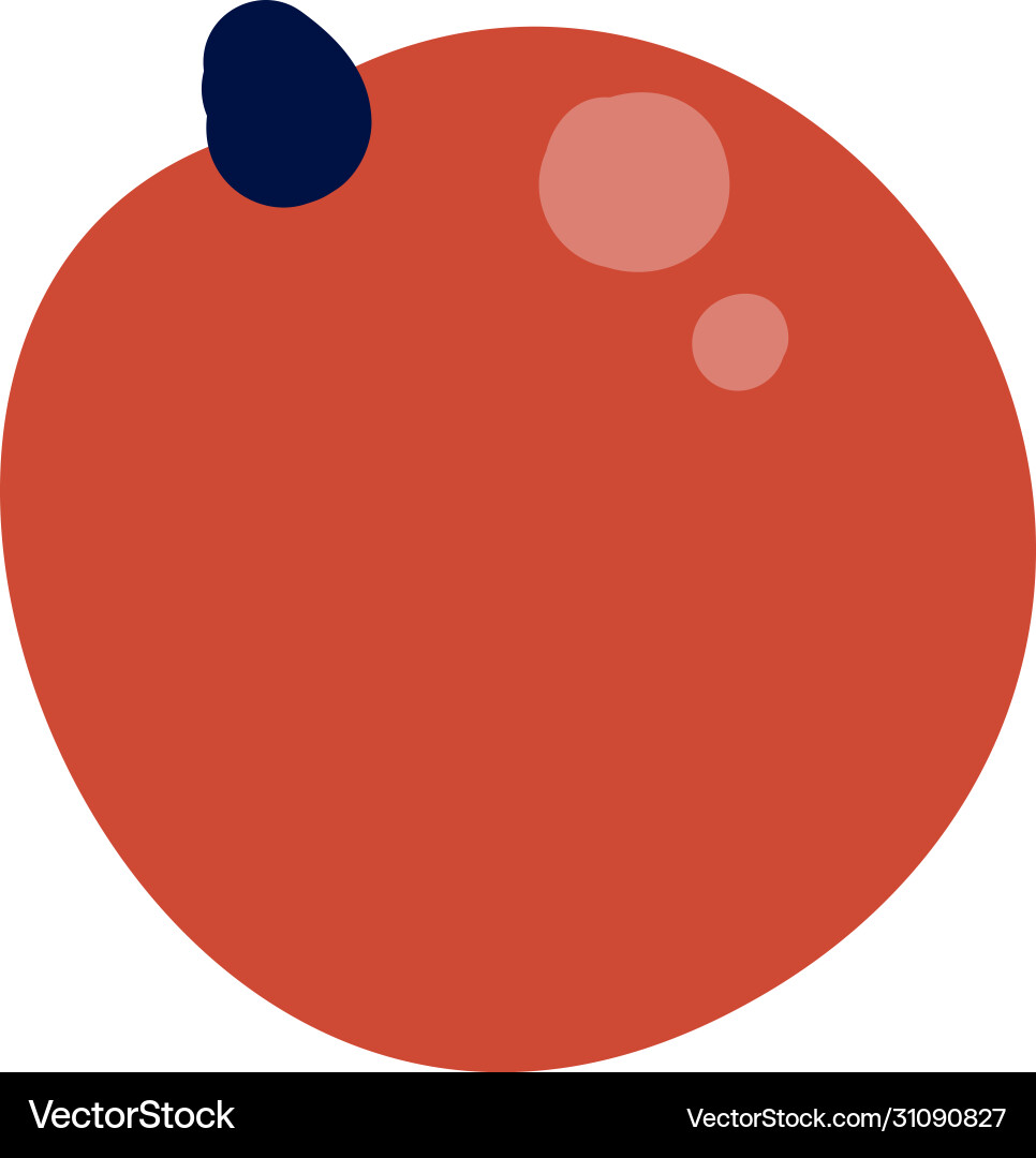 Wild red berry icon hand drawn style Royalty Free Vector