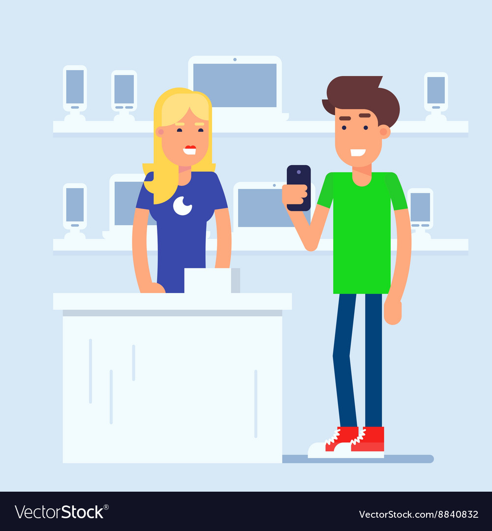 Gadgets store 2 Royalty Free Vector Image - VectorStock