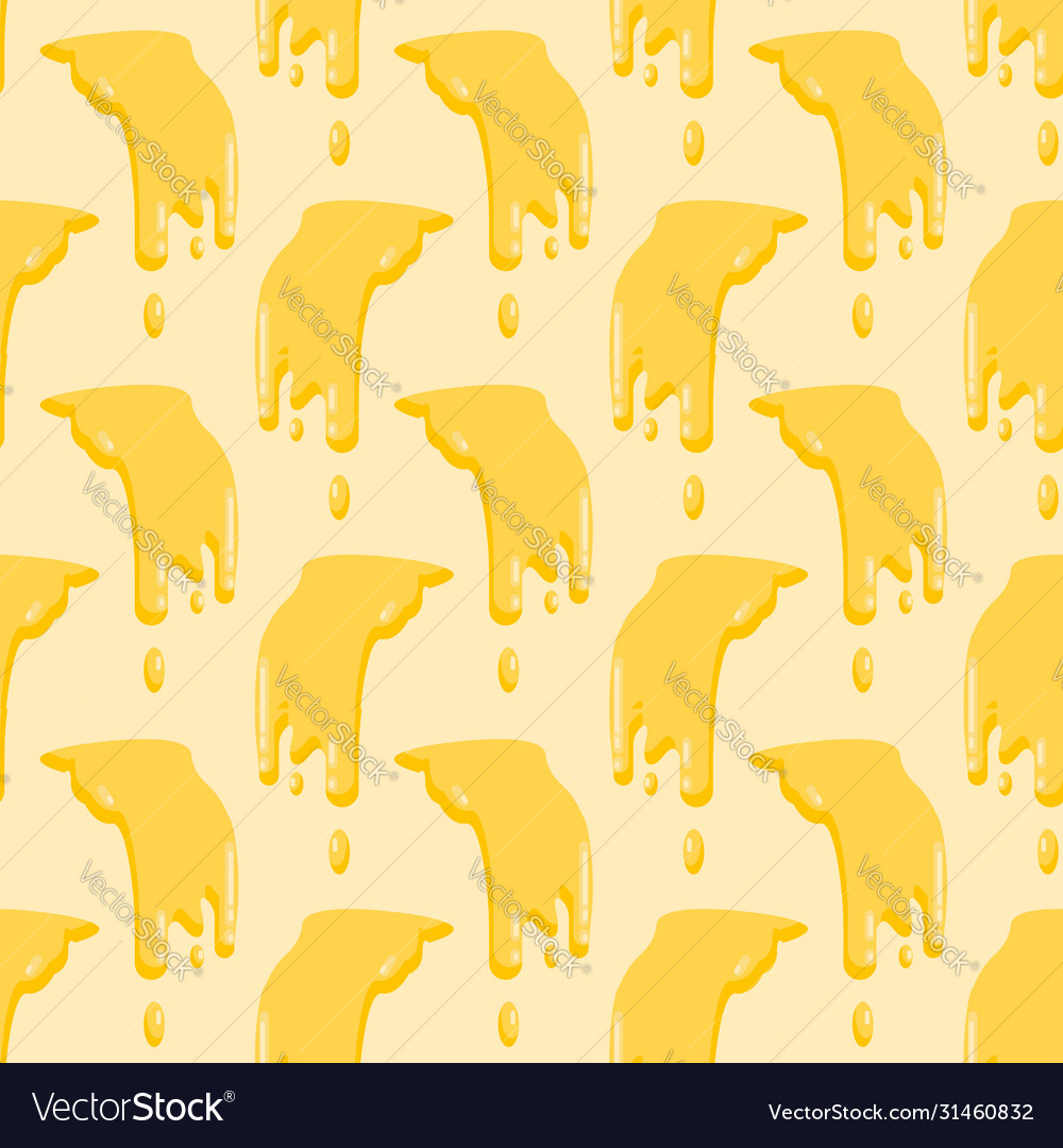 Honey pattern on white background Royalty Free Vector Image