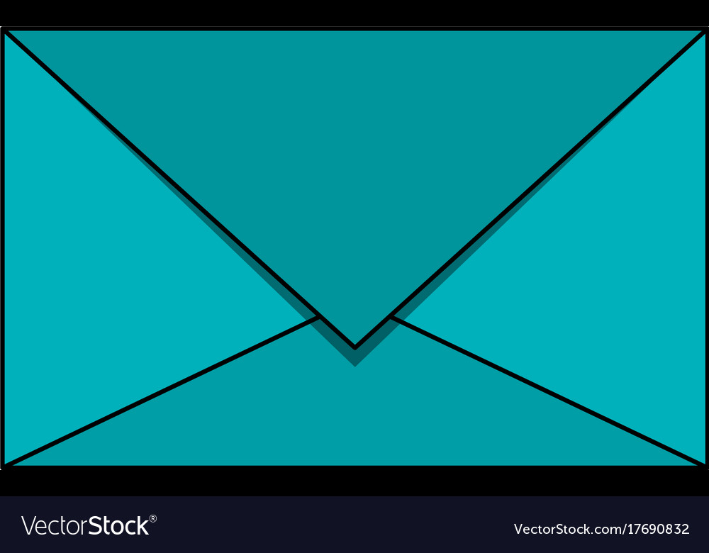 Message envelope icon image Royalty Free Vector Image