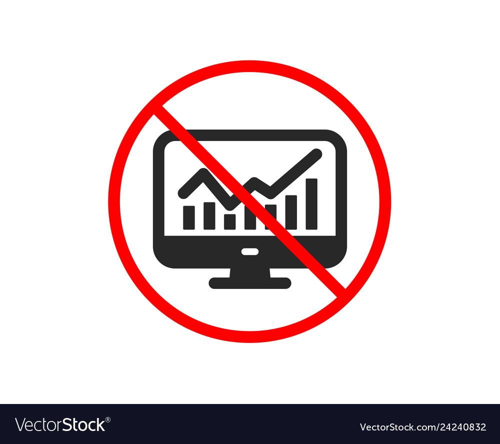 Statistics icon data analysis sign Royalty Free Vector Image