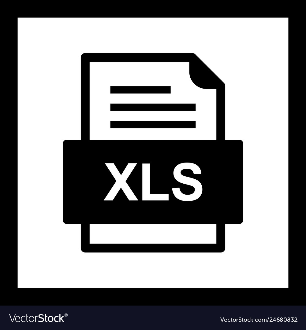 Xls file document icon Royalty Free Vector Image
