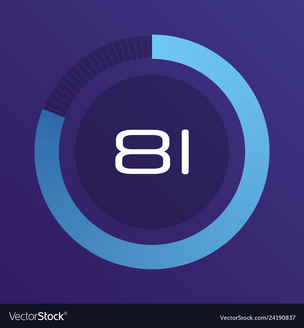 Circular interval timer Royalty Free Vector Image