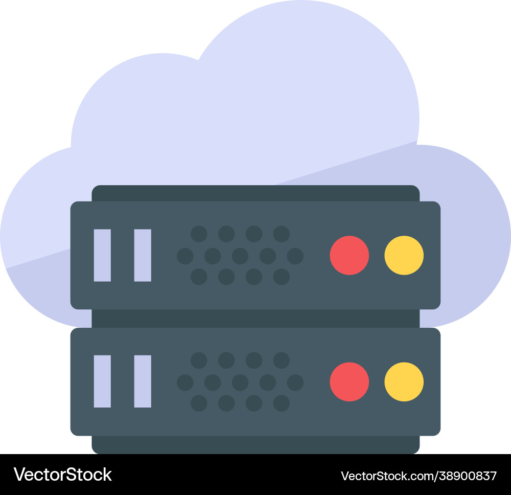 Cloud server Royalty Free Vector Image - VectorStock