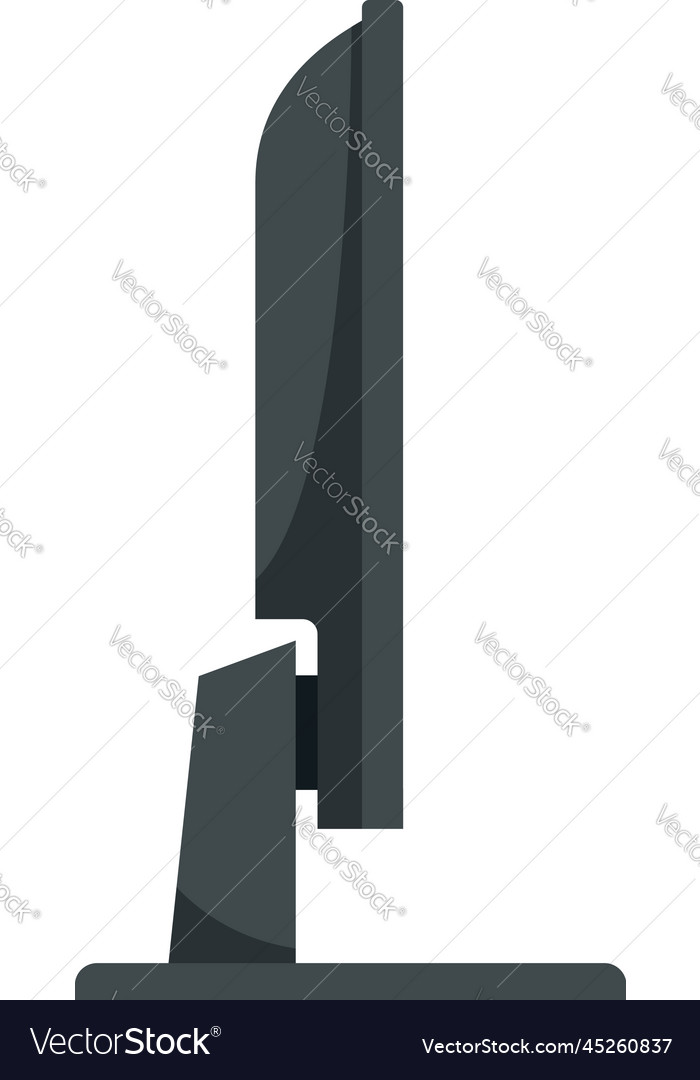 Desktop monitor icon flat computer screen Vector Image