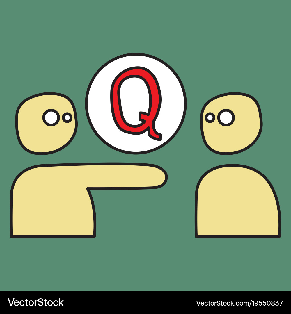 Logo quora website icon social media Royalty Free Vector