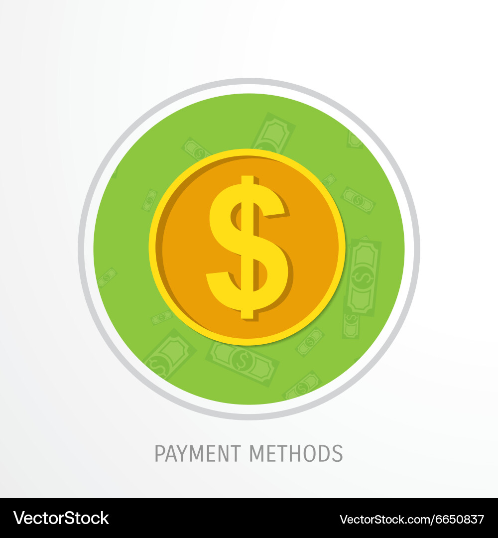 Payment methods concept Royalty Free Vector Image