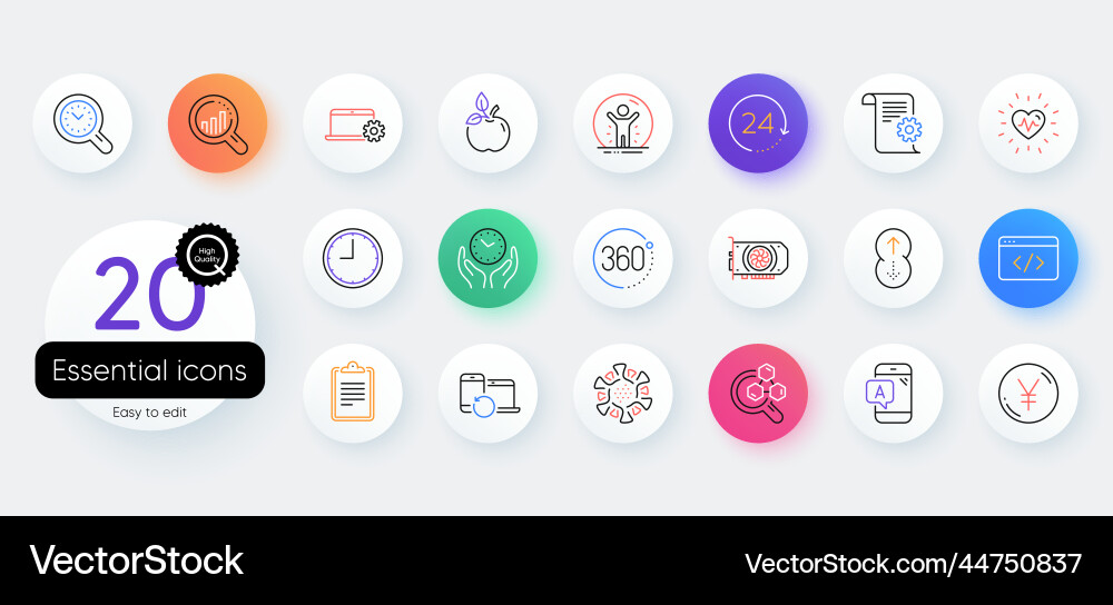 Simple set of chemistry lab seo script and ab Vector Image