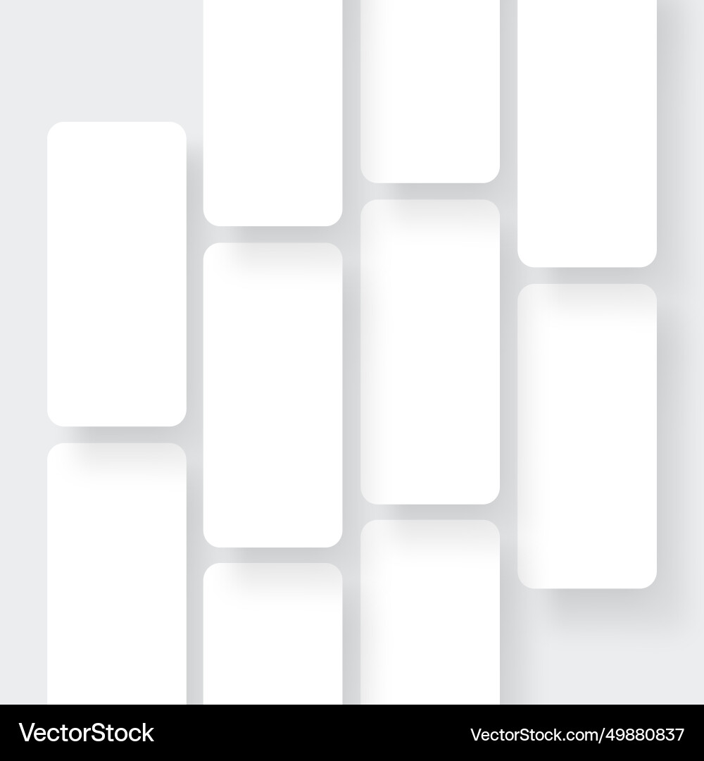 Smartphones application screens blank template Vector Image