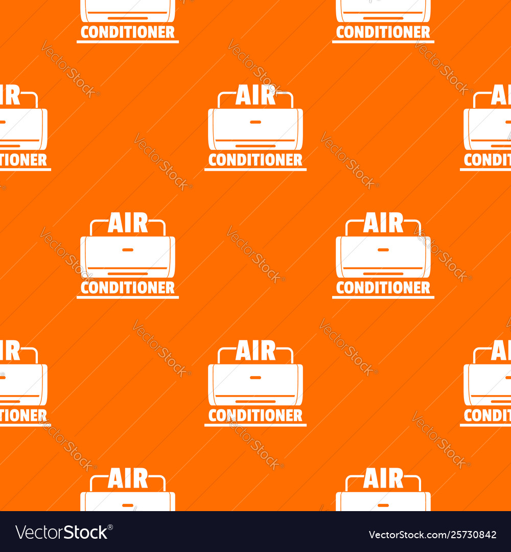 Air conditioner pattern orange Royalty Free Vector Image