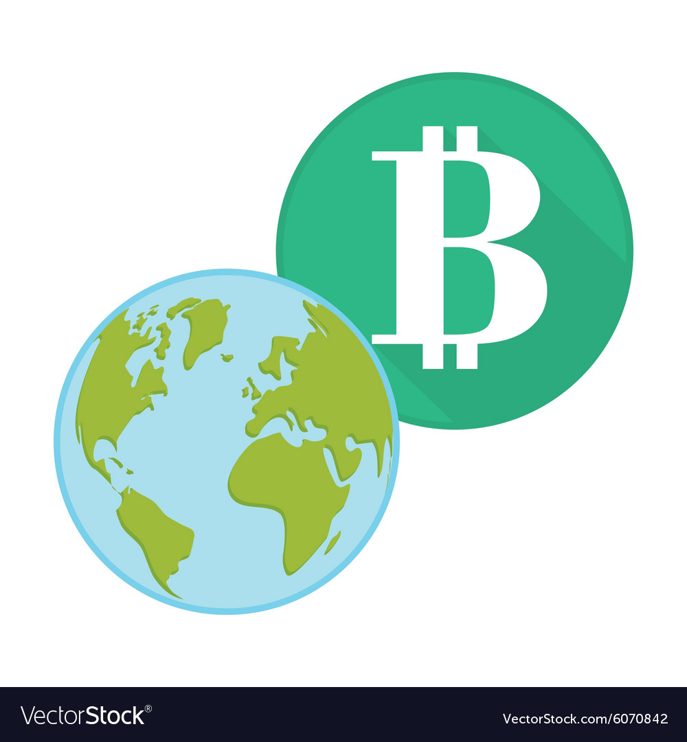 Bitcoin design Royalty Free Vector Image - VectorStock