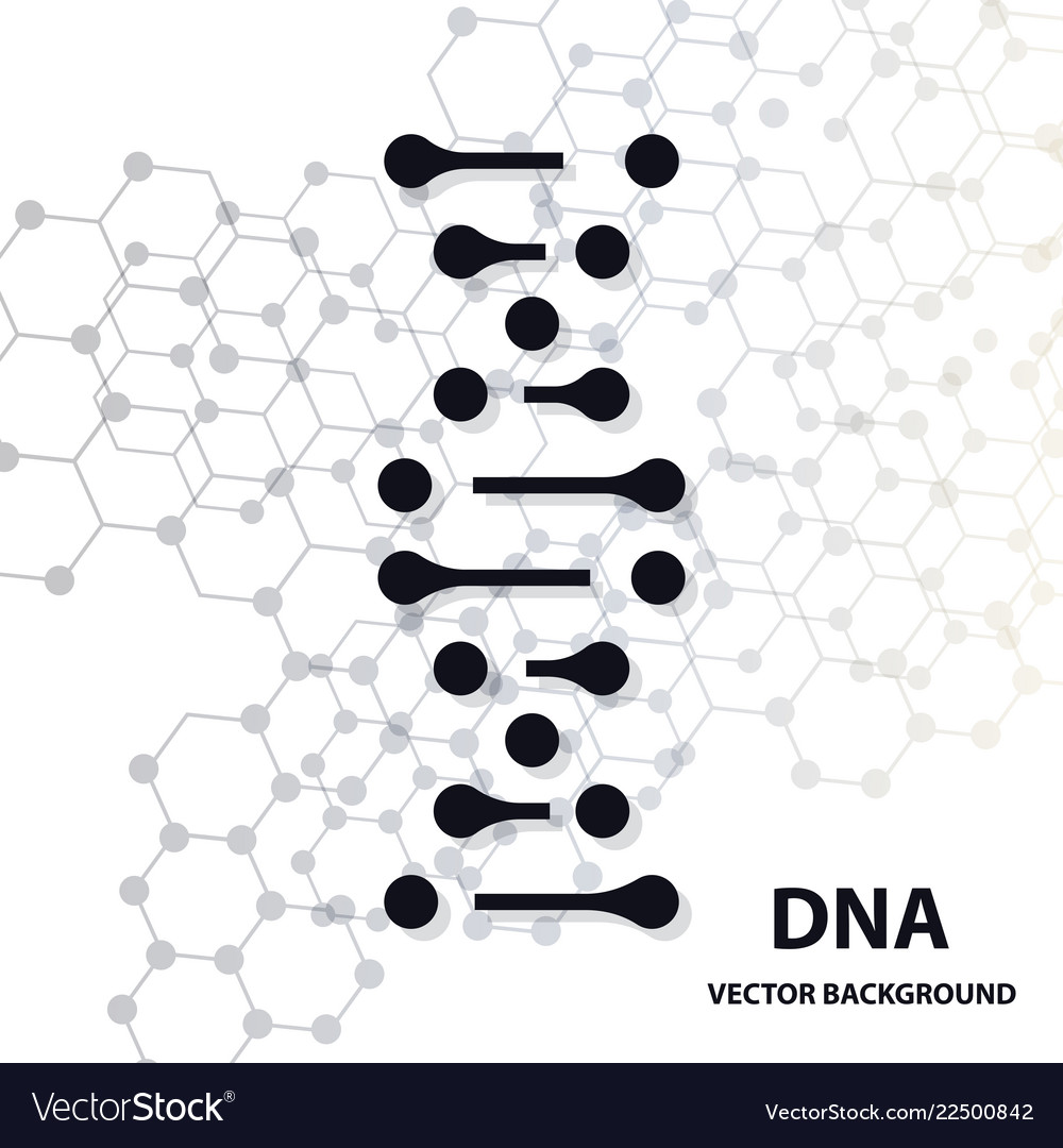 Dna molecule structure background Royalty Free Vector Image
