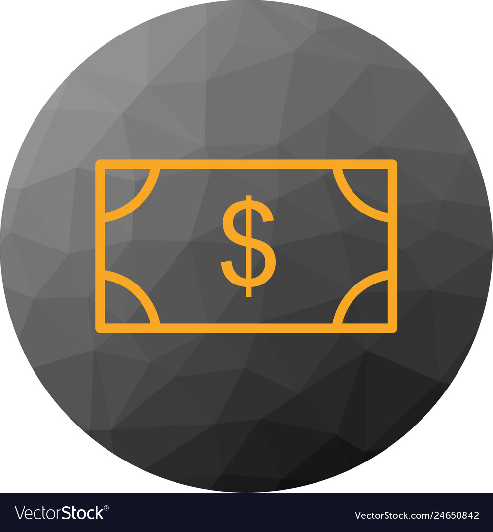 Dollar note icon Royalty Free Vector Image - VectorStock