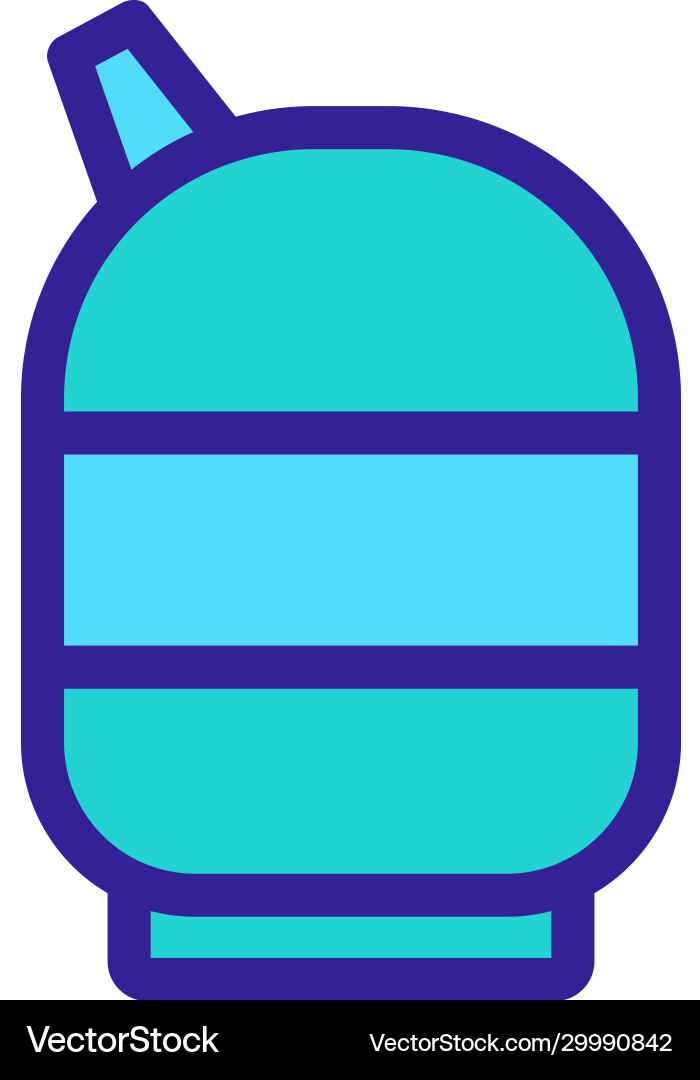 Gas icon isolated contour symbol Royalty Free Vector Image