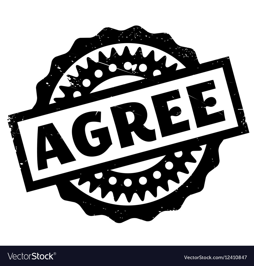 Agree rubber stamp Royalty Free Vector Image - VectorStock Agree rubber stamp Royalty Free Vector Image - VectorStock