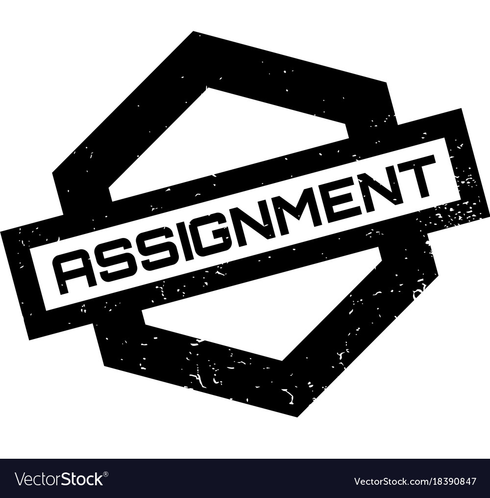 Assignment rubber stamp Royalty Free Vector Image