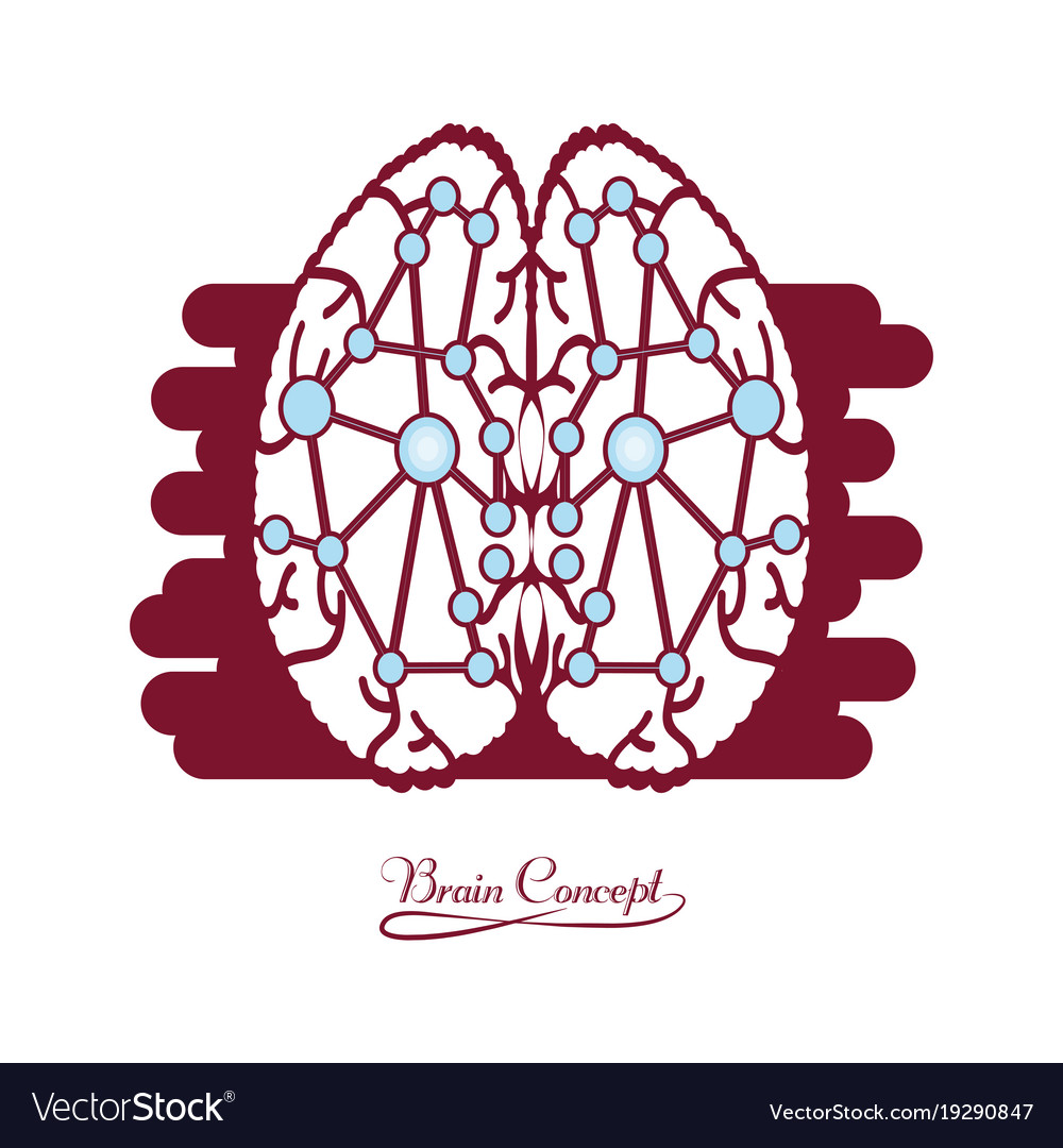 Brain concept design Royalty Free Vector Image