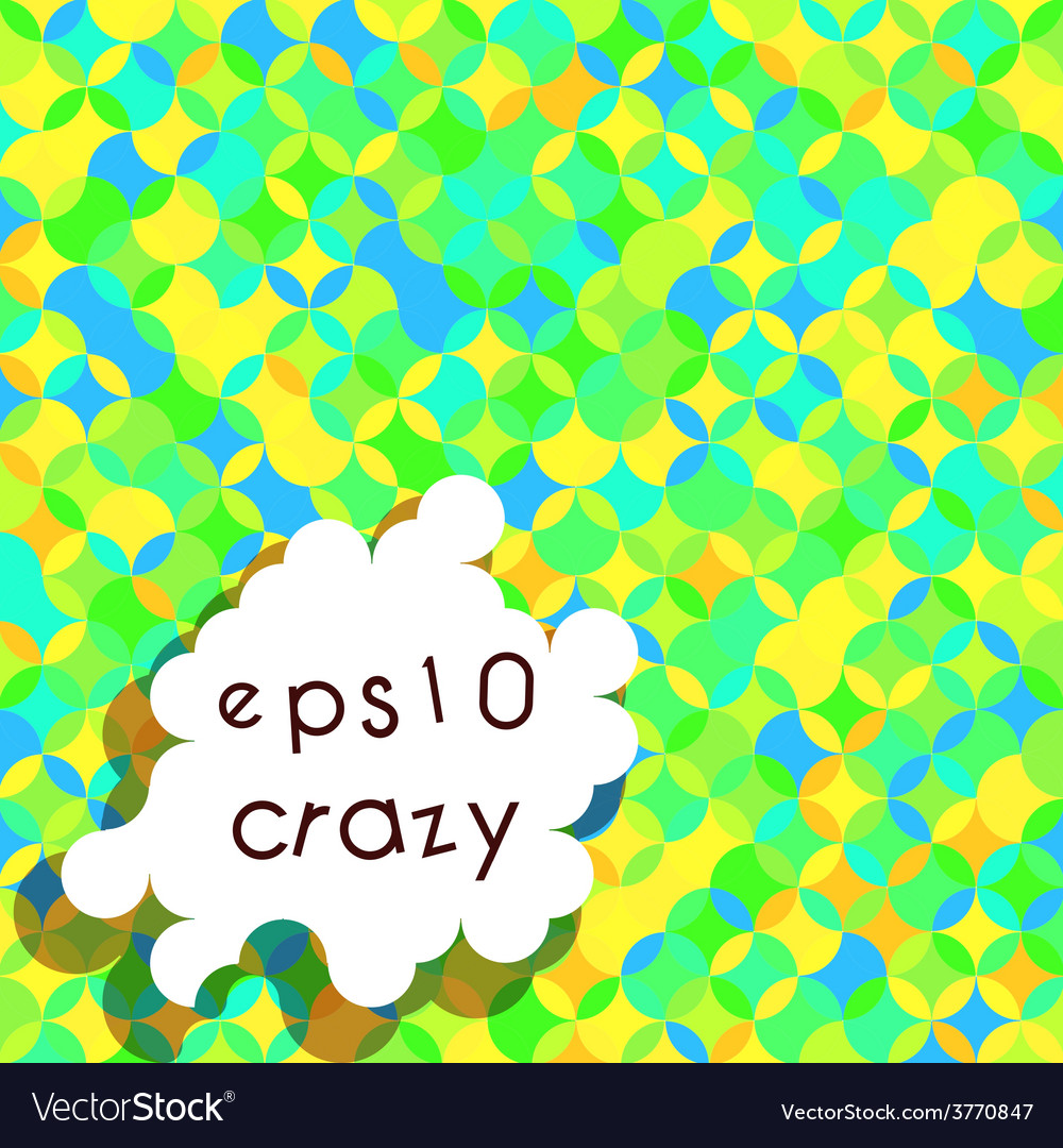 Crazy bright multicolored pattern Royalty Free Vector Image