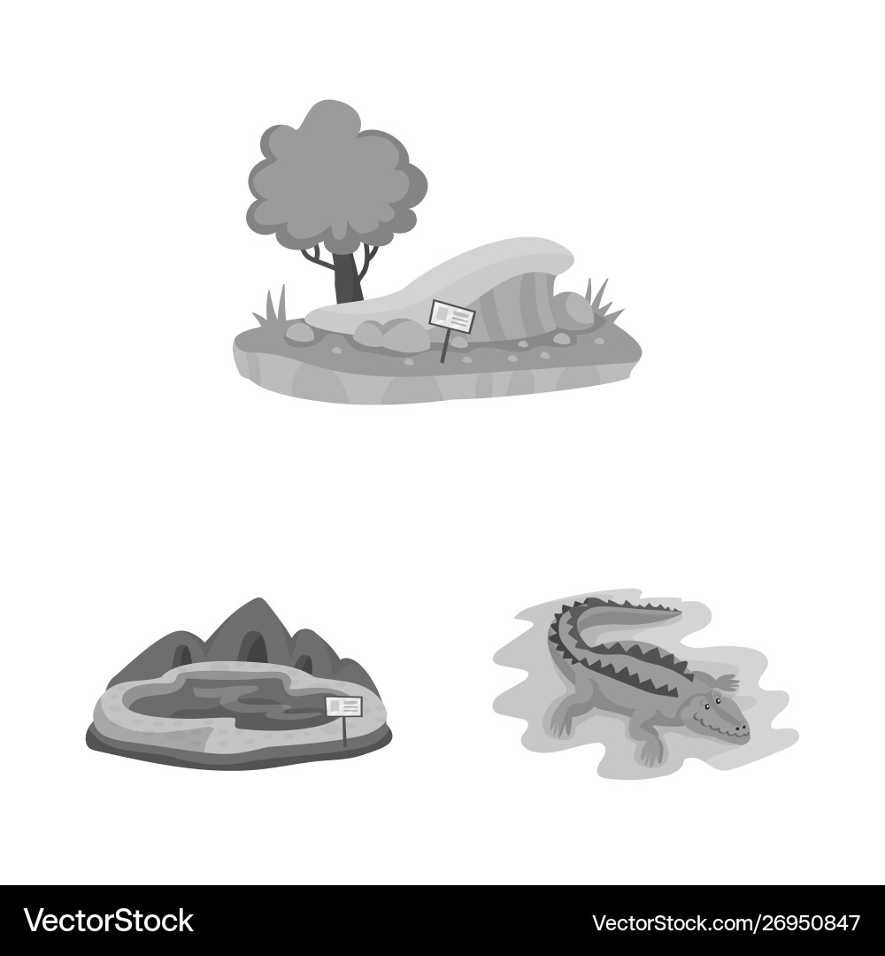 Design zoo and park icon collection Royalty Free Vector