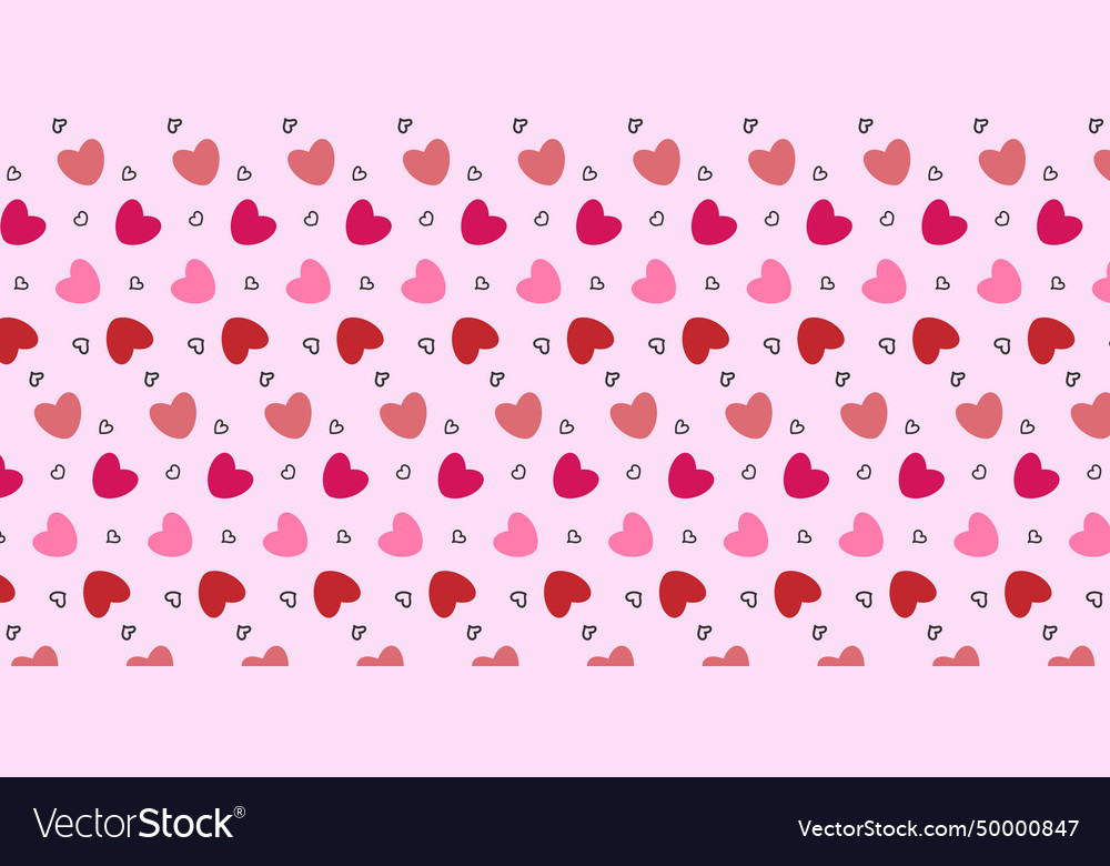 Hearts seamless pattern Royalty Free Vector Image