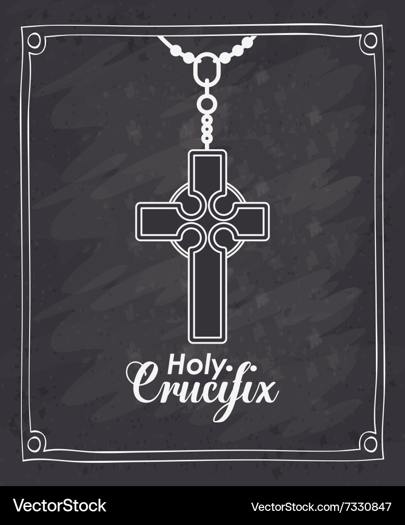 Holy crucifix design Royalty Free Vector Image