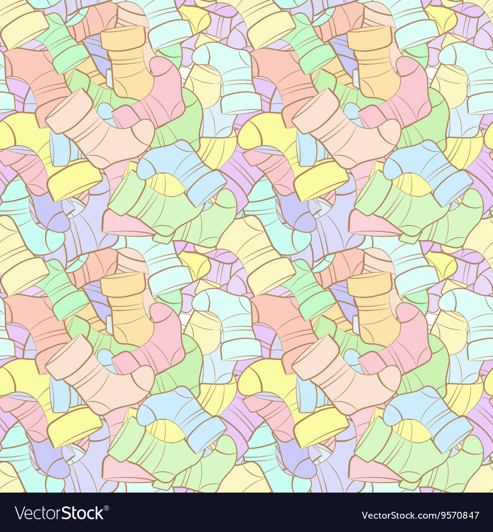 Seamless pattern of randomly scattered Royalty Free Vector