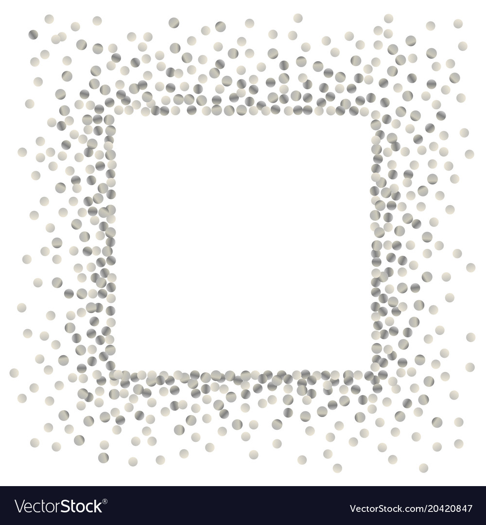Silver square Royalty Free Vector Image - VectorStock