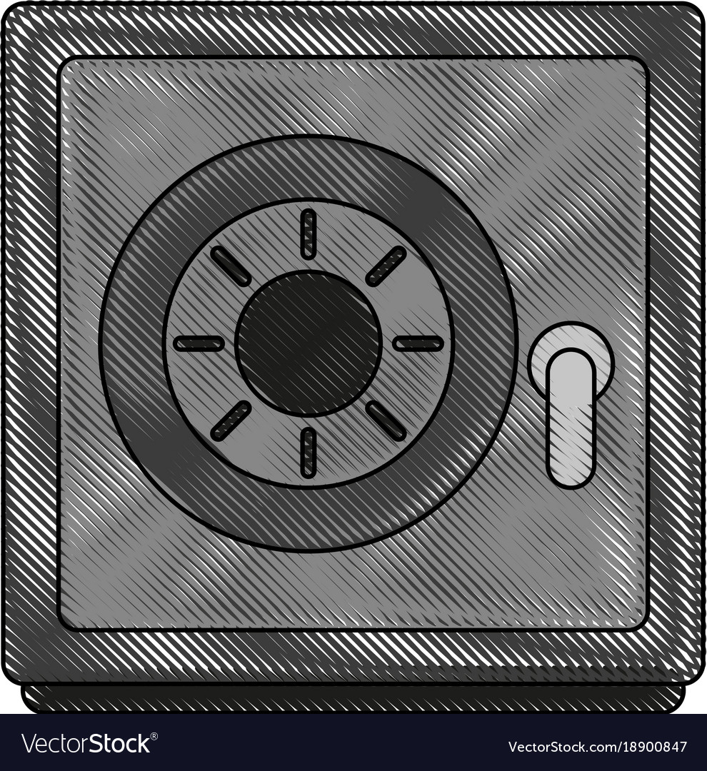 Strongbox security device Royalty Free Vector Image