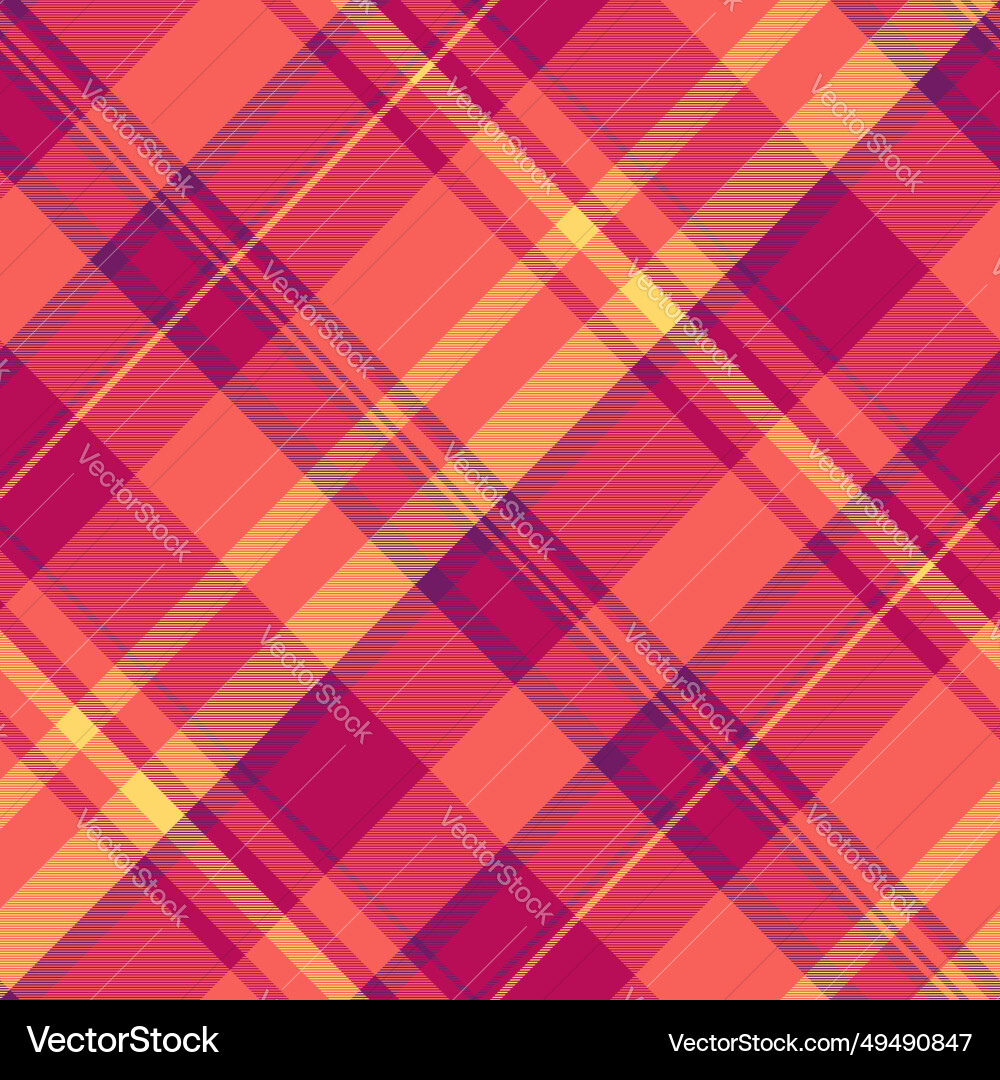 Texture textile seamless of fabric plaid Vector Image