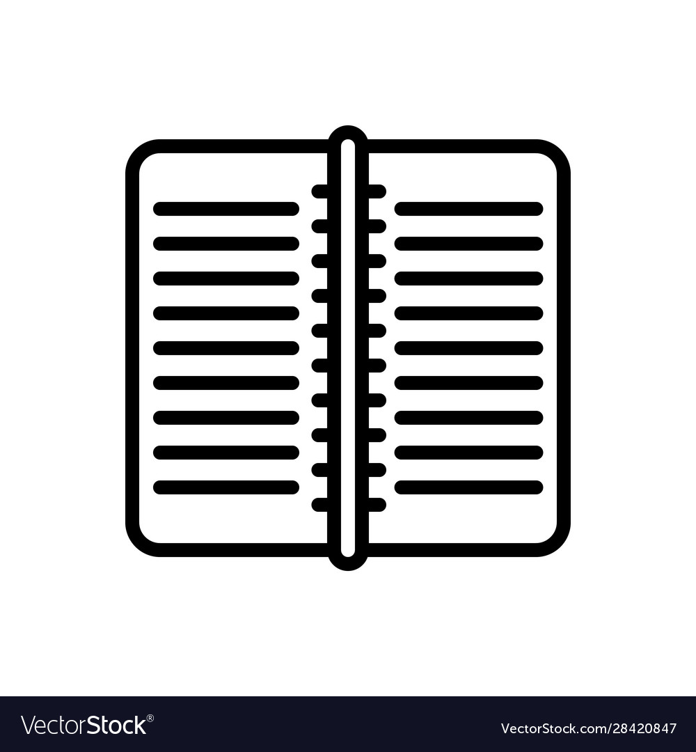 Work book Royalty Free Vector Image - VectorStock