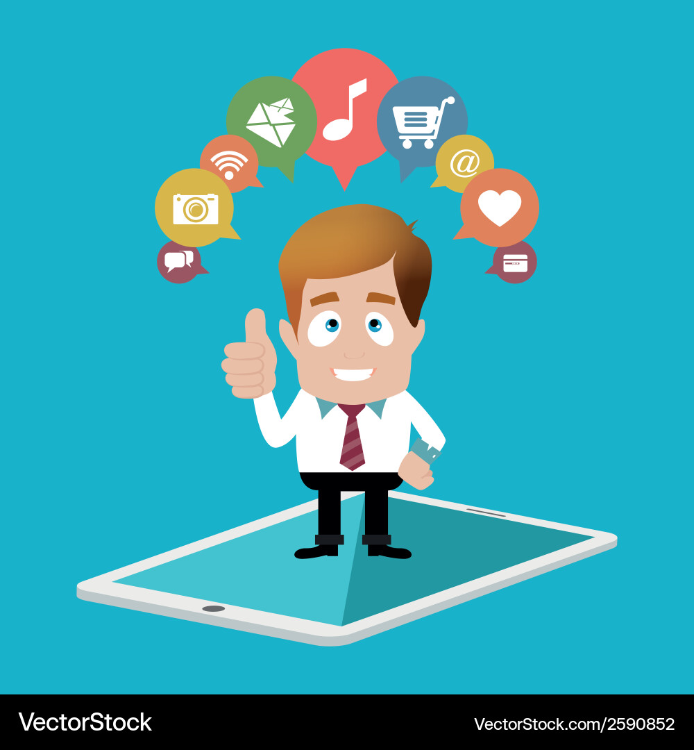 Abstract social media background with some special