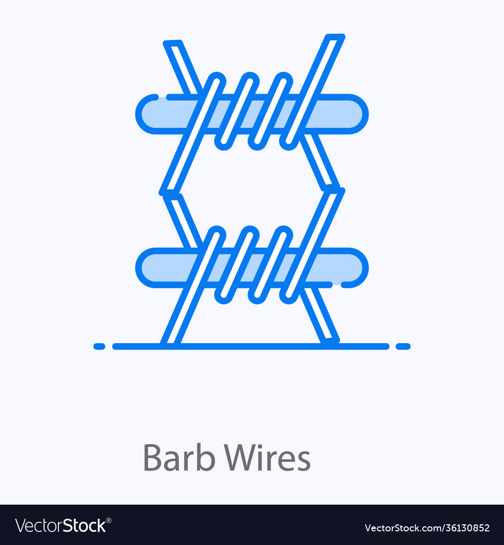 Barbed wire Royalty Free Vector Image - VectorStock