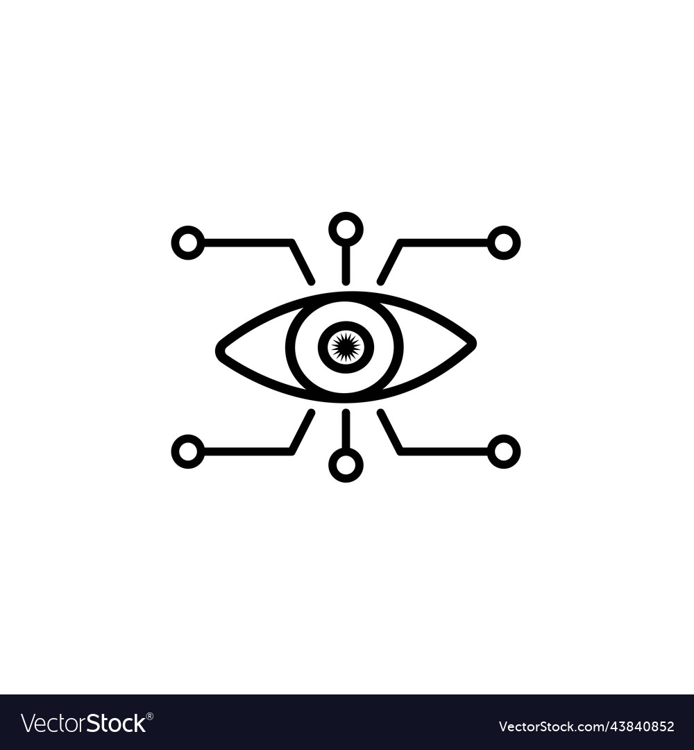 Bionic eye icon Royalty Free Vector Image - VectorStock