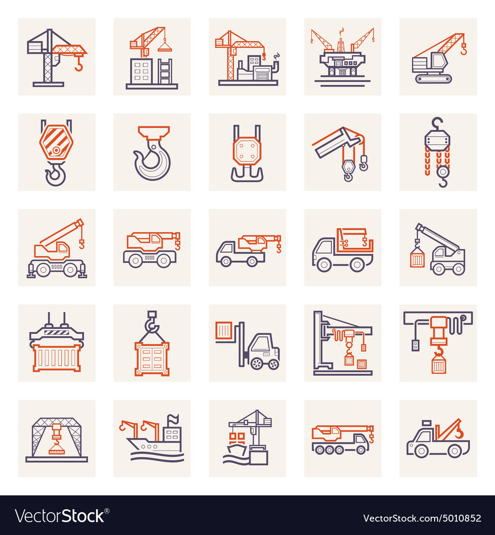 Crane icon Royalty Free Vector Image - VectorStock