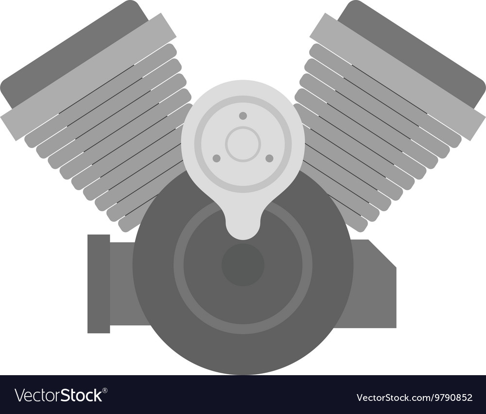 Engine motor Royalty Free Vector Image - VectorStock