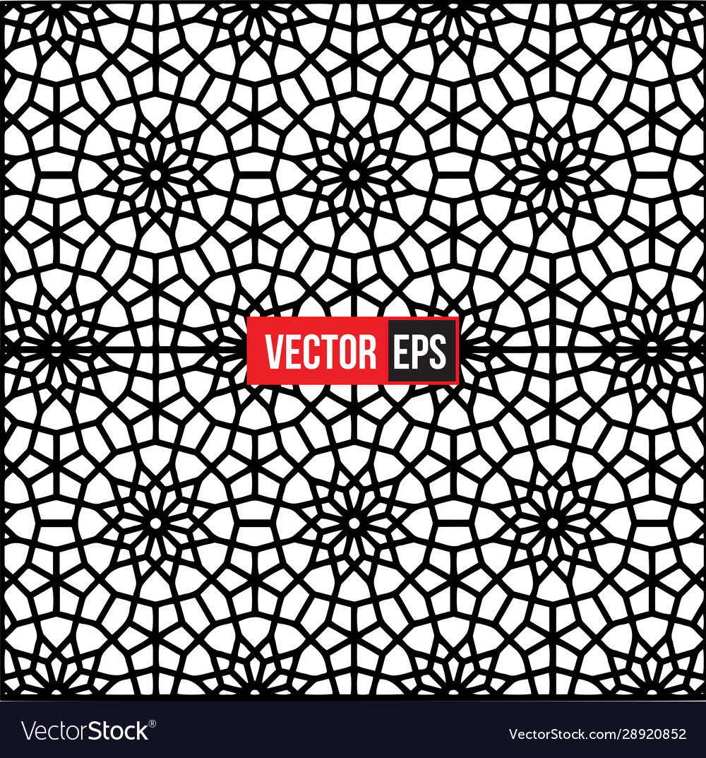 Islamic abstract pattern Royalty Free Vector Image